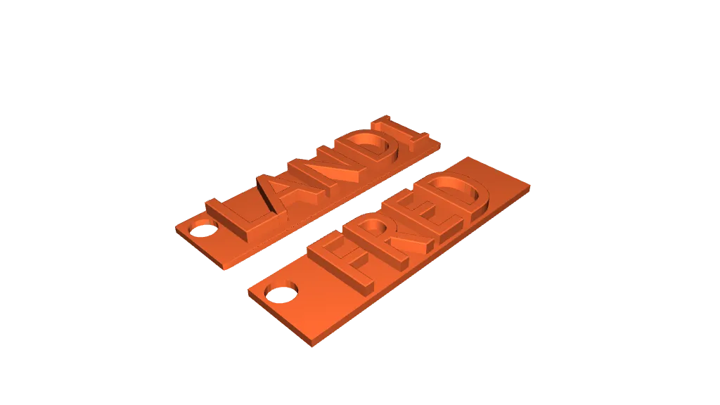logo porte cles landi by Evan Studer | Download free STL model ...