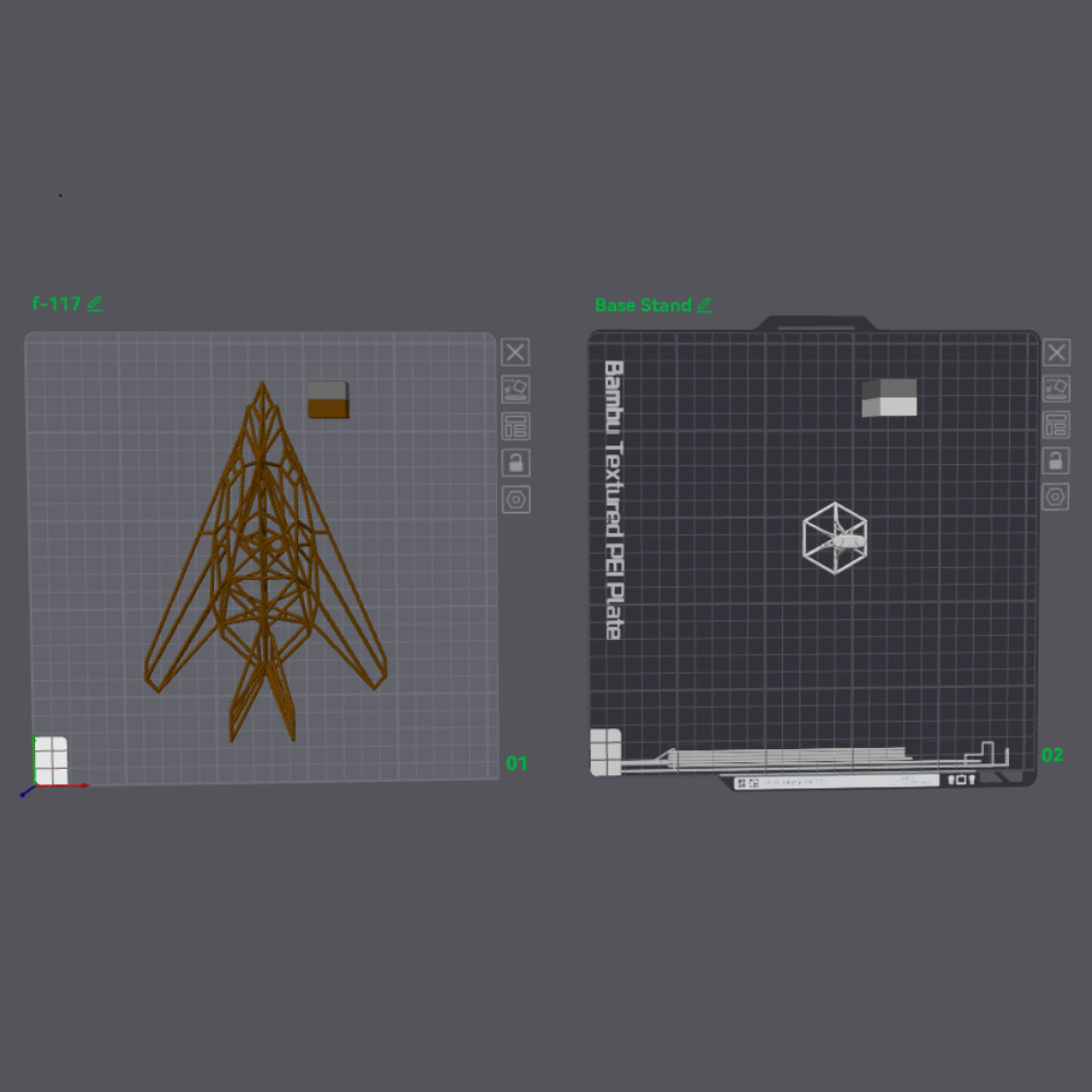 Lockheed F-117 Nighthawk Wire Style by EngGraph | Download free STL ...