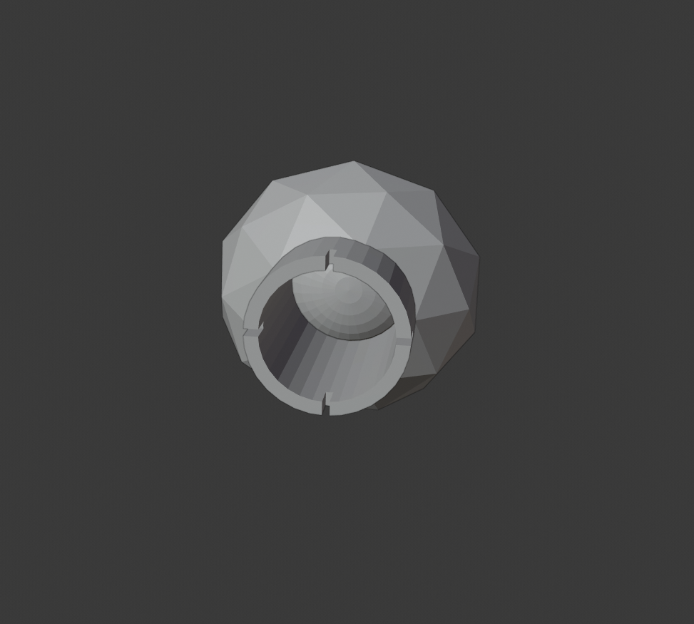 Flashlight icosphere diffuser by pasq | Download free STL model ...