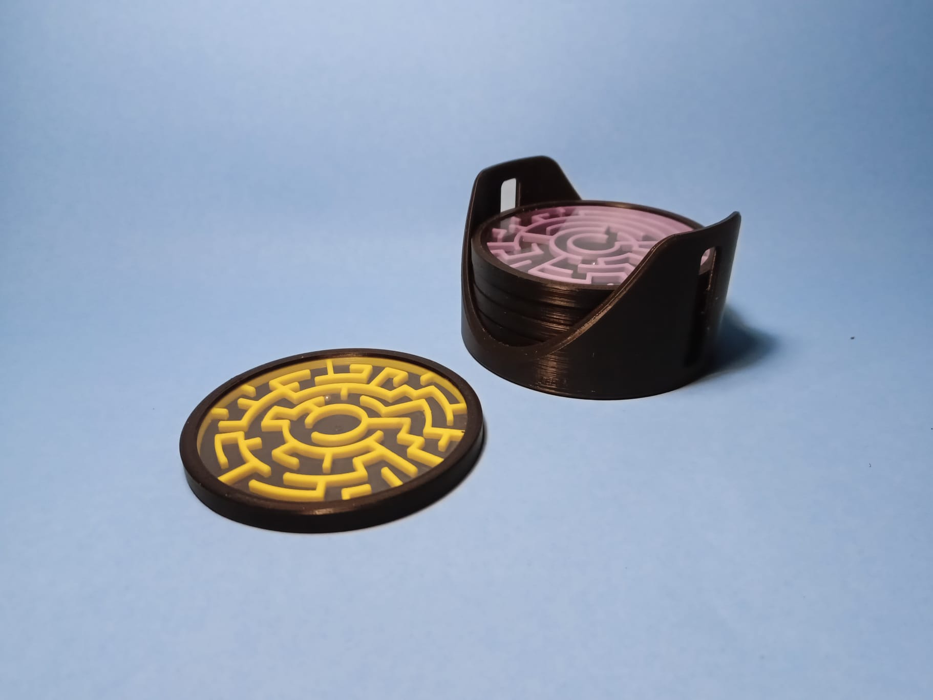 3D Maze Coasters by Xrontos | Download free STL model | Printables.com