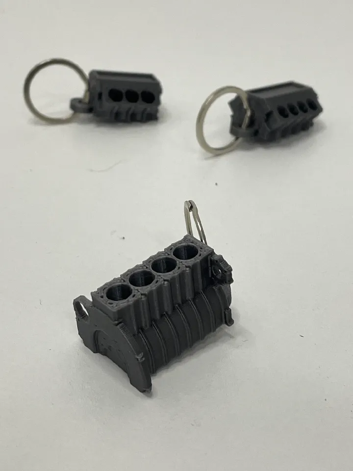 Engine Block Keychain 4 cylinder by Stenly_G | Download free STL model ...