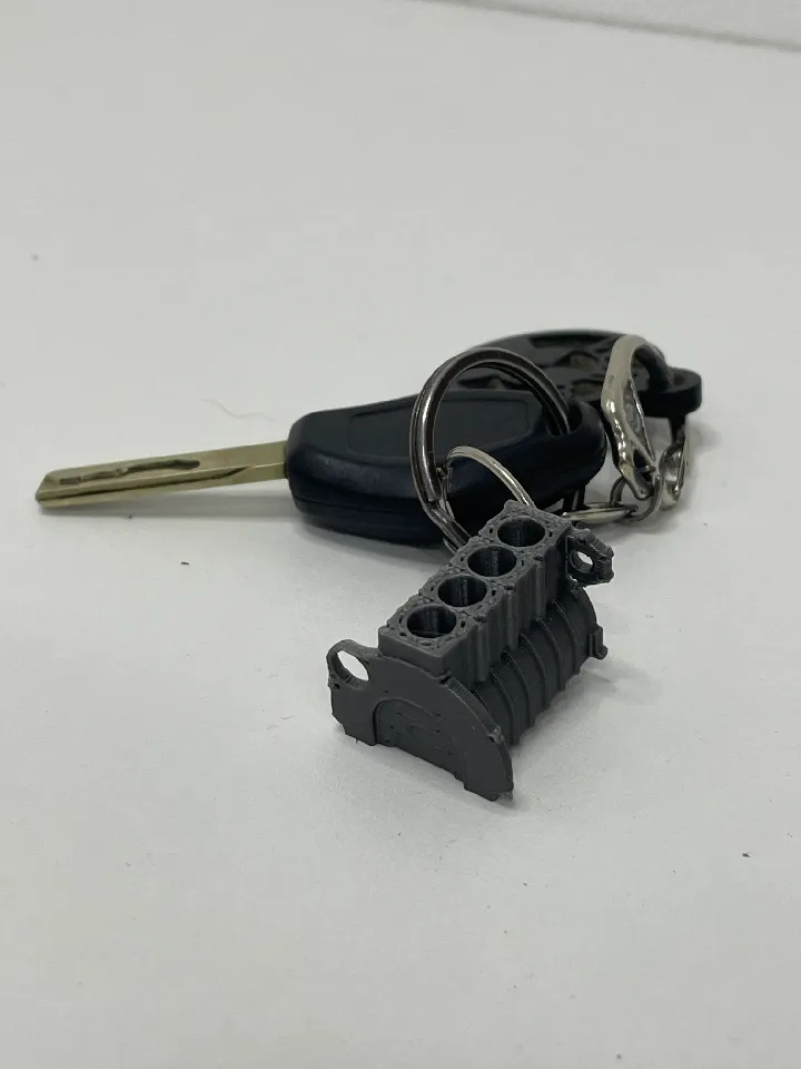 Engine Block Keychain 4 cylinder by Stenly_G | Download free STL model ...