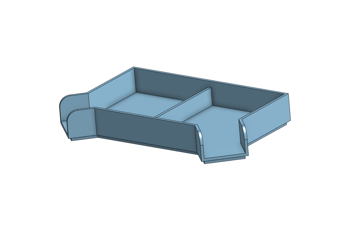 Stackable 2 bays sorting tray by Delta Prints | Download free STL model ...