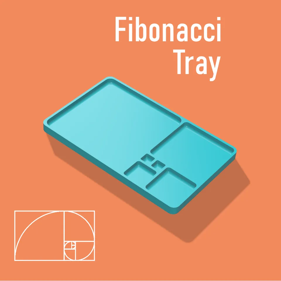 Fibonacci Sequence Tray by Funkybuild | Download free STL model ...