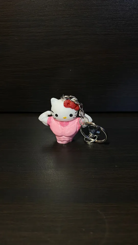 Keychain hello kitty by Xmakergt | Download free STL model | Printables.com