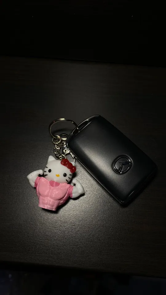 Keychain hello kitty by Xmakergt | Download free STL model | Printables.com