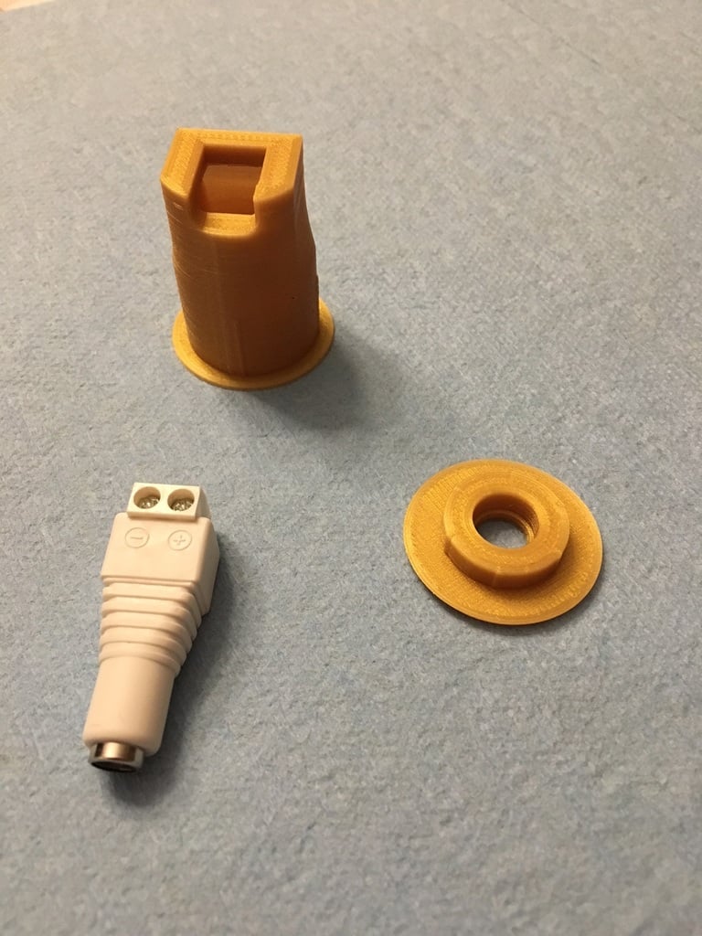 Retainer Shell for Barrel Jack to Screw Terminal Connectors by yba2cuo3 ...