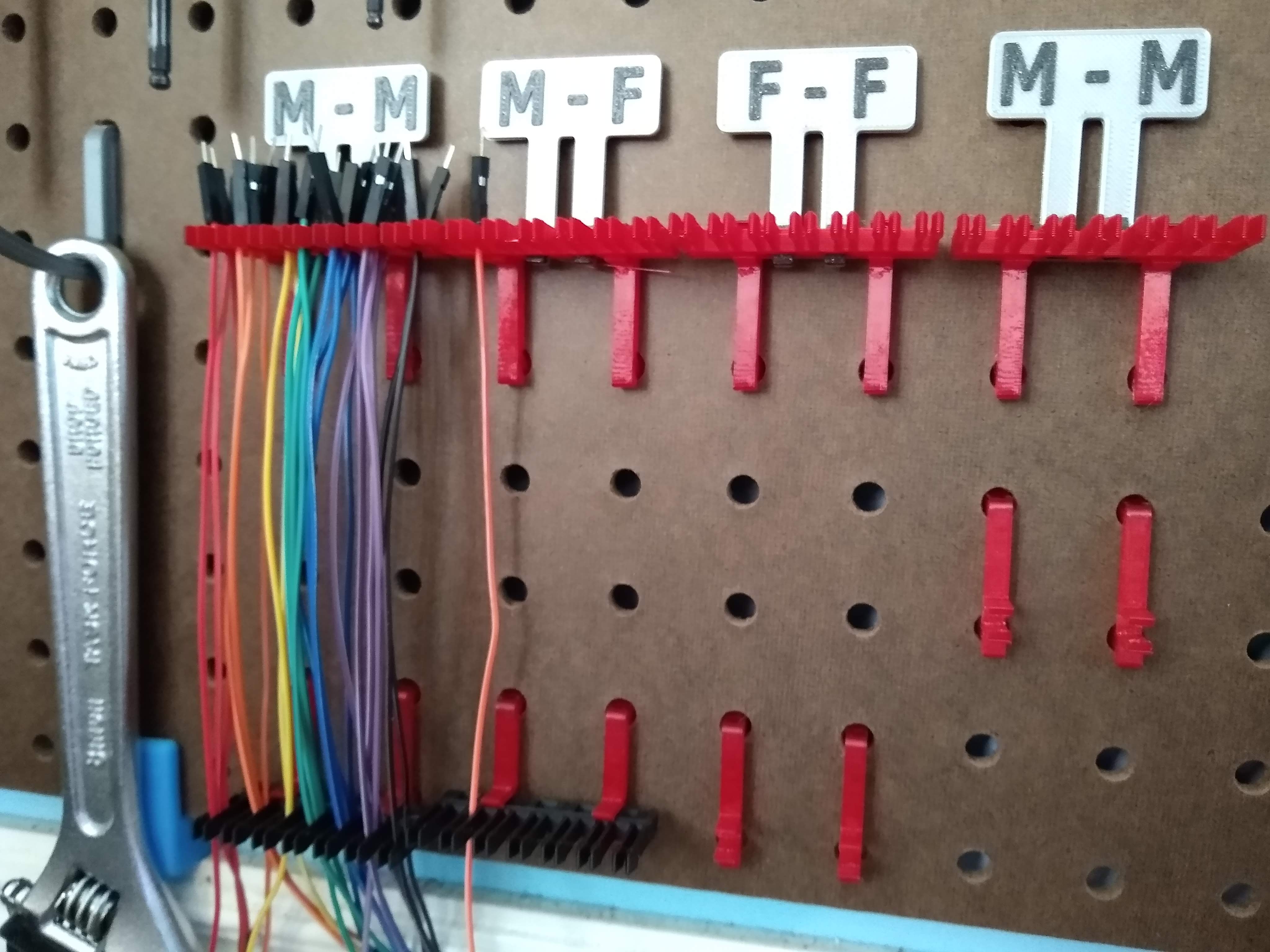 Pegboard Modular Jumper Wire Organizer by FusionBolt | Download free ...