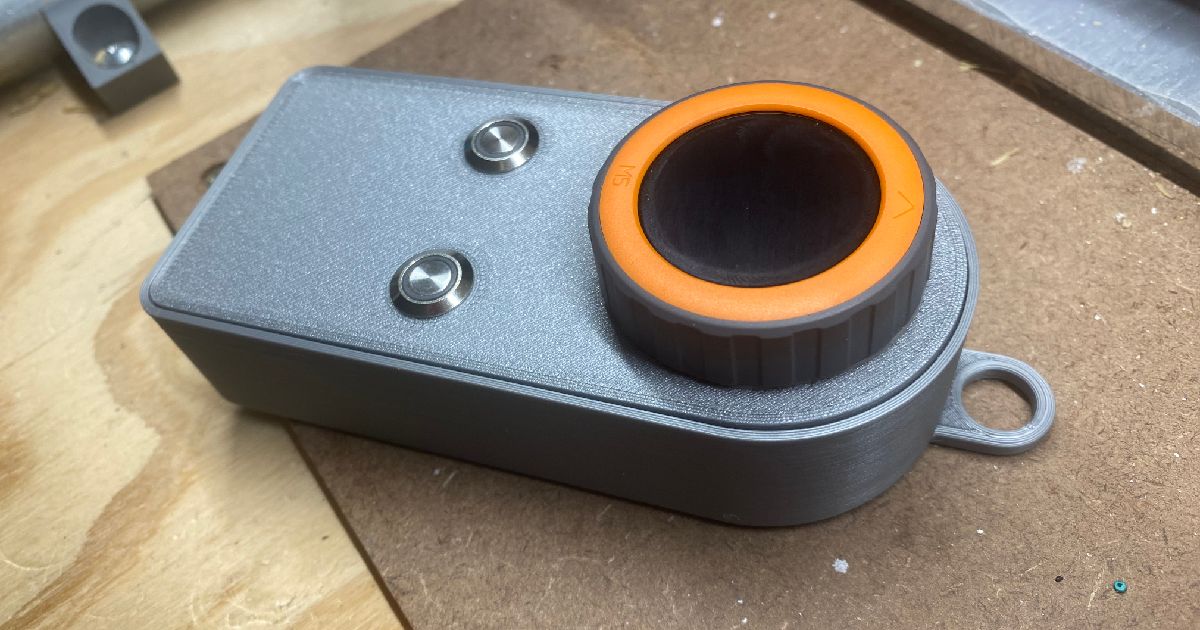 Case for FluidDial CNC pendant for FluidNC, w/ M5 Stack Dial, v2.0 ...