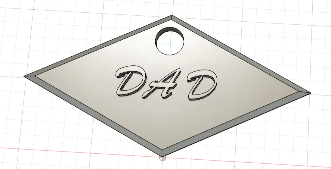 dad keychane for fathers day by 3d lover | Download free STL model ...