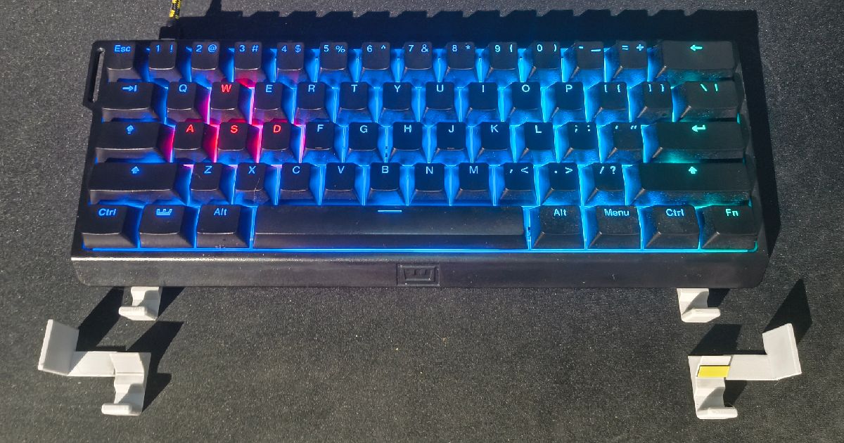 Wooting 60he wrist rest attachment by Stany | Download free STL model ...