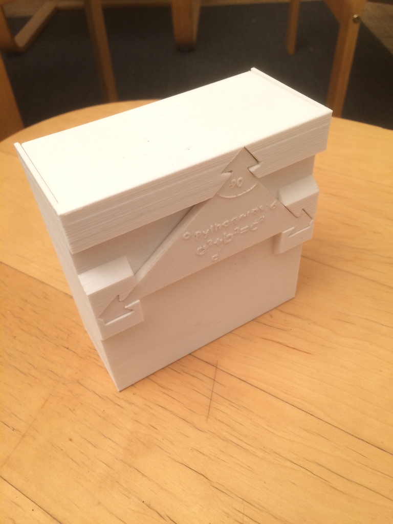 Pocket Pythagoras with cubes (6/8/10) by Ole | Download free STL model ...