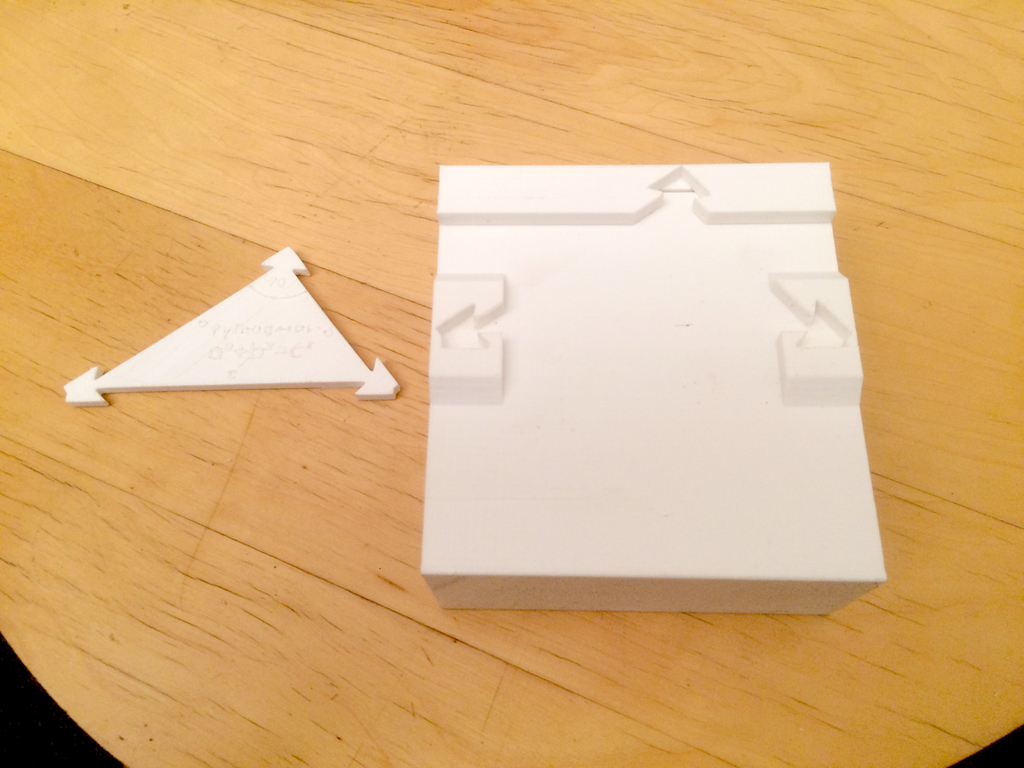 Pocket Pythagoras with cubes (6/8/10) by Ole | Download free STL model ...