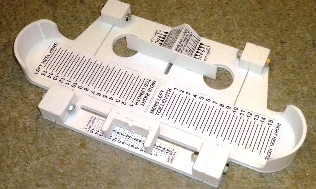 Shoe Size Measurement Device por Jake Pusateri | Descargar modelo STL ...