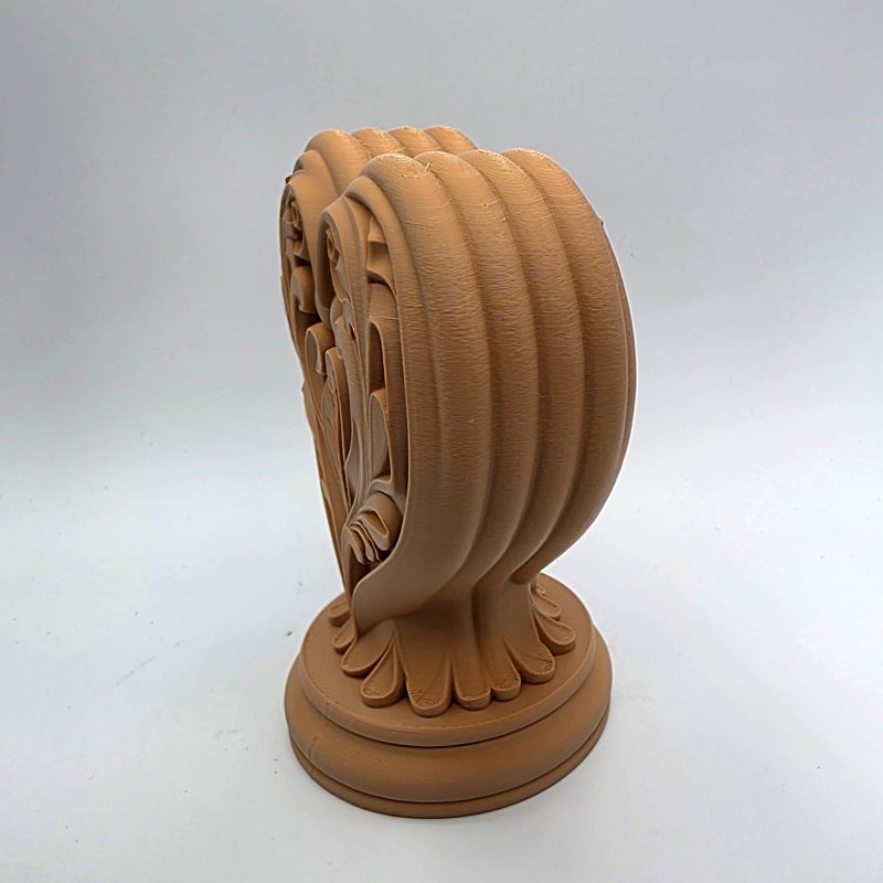 Wood Carved Heart Sculpture - No Supports by Triple G Workshop ...