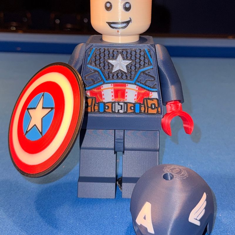 Captain America MegaFigure (5:1 Scale) by BrickDreams | Download free ...