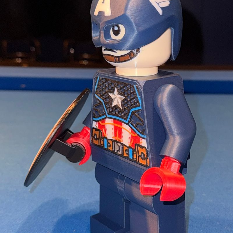 Captain America MegaFigure (5:1 Scale) by BrickDreams | Download free ...