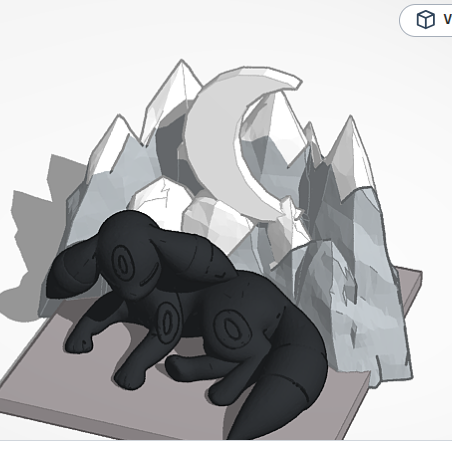 Umbreon in the mountains desk decor by Nightclawthedragonprintsstuff ...
