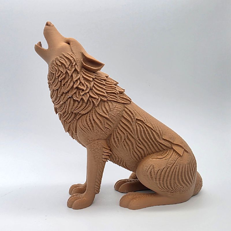 Howling Wolf Statue by Triple G Workshop | Download free STL model ...