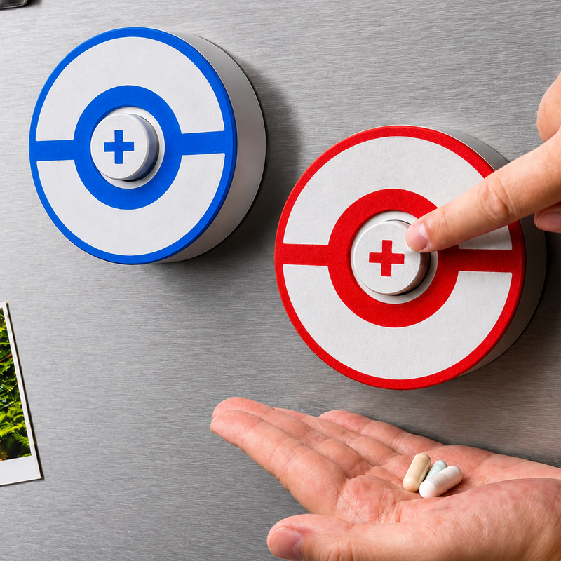 Pill Dispenser | Fridge Magnet | Pokemon by Matthew_Ghost | Download ...