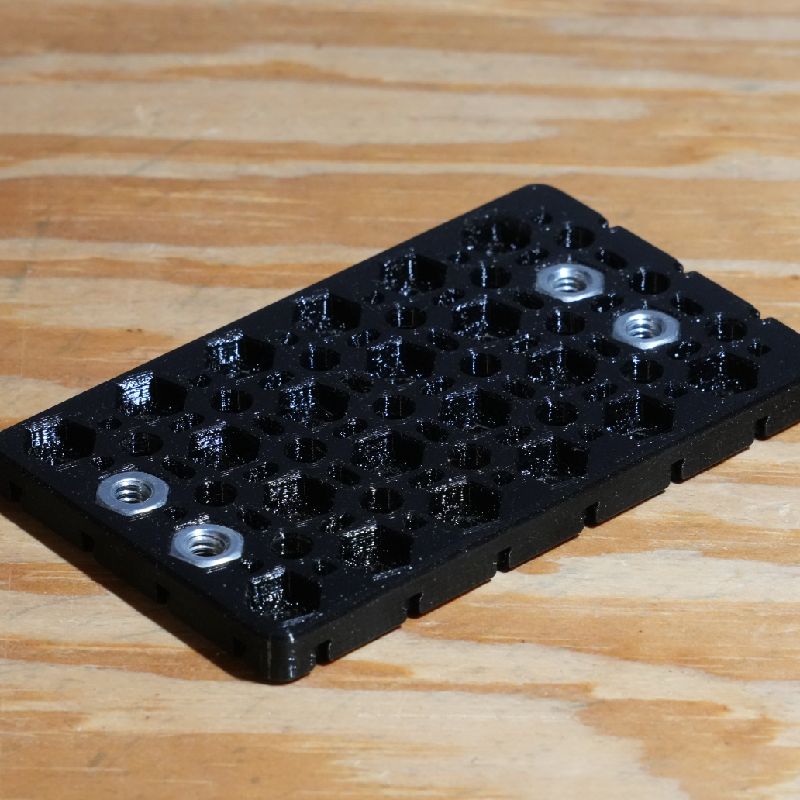 CheeseMix Plate (Corner Hole) 2x2 to 14x14 by FADesigns | Download STL ...